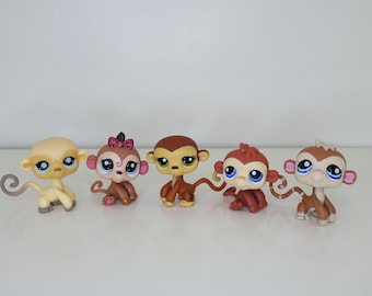 Littlest Pet Shop Authentic Farm Animals Bull 2522 and Donkey 1996 ...