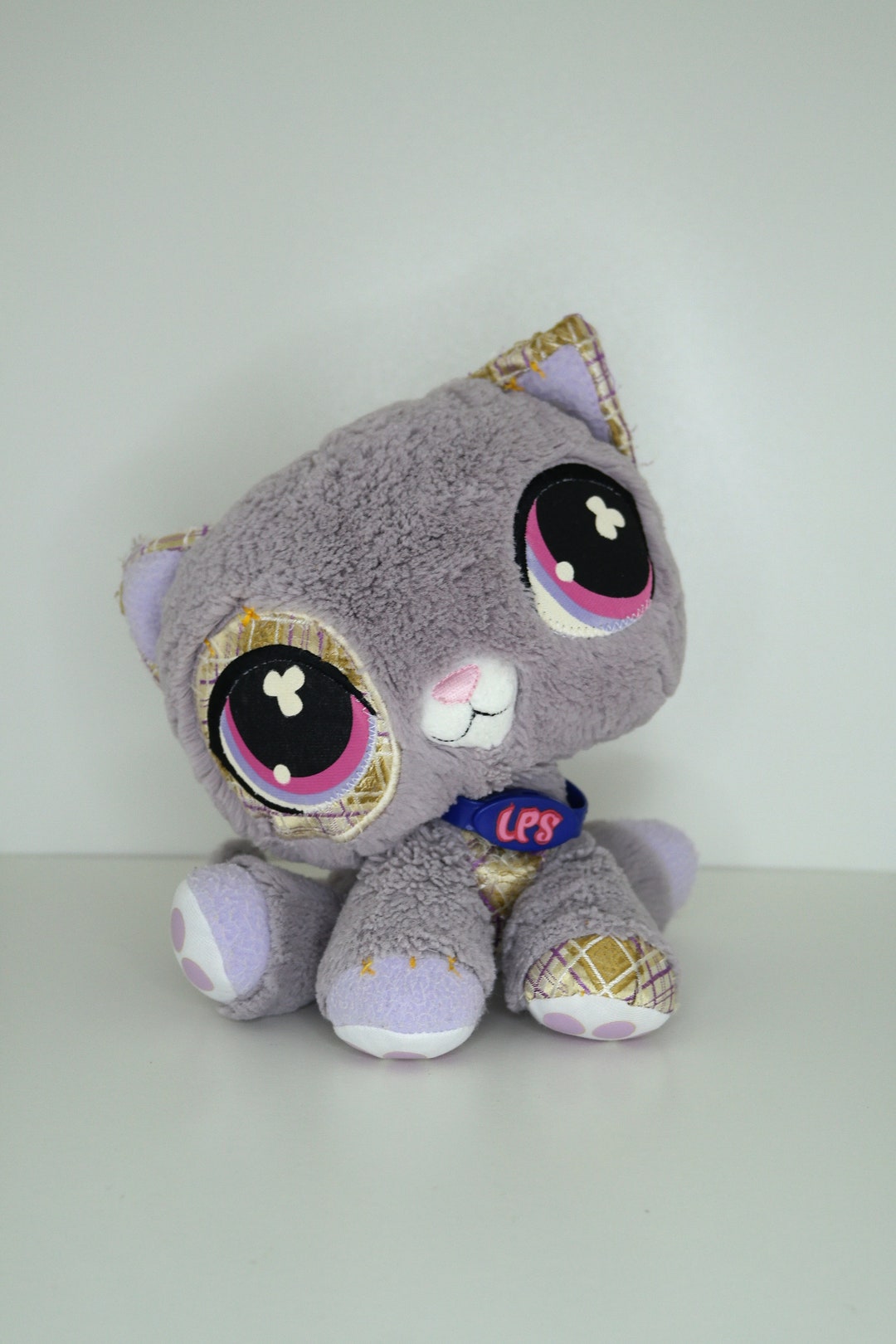 Littlest Pet Shop Plush Toy Authentic LPS Hasbro Soft Toy Grey Cat LPS ...
