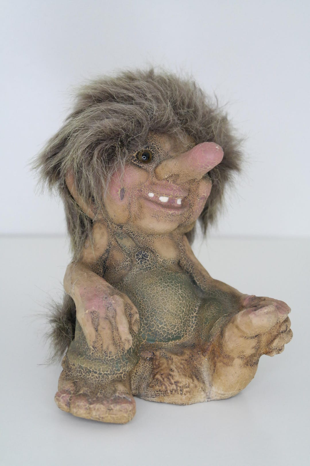Vintage Collectible Nyform Troll Statue - Whimsical Norwegian Folk Art ...