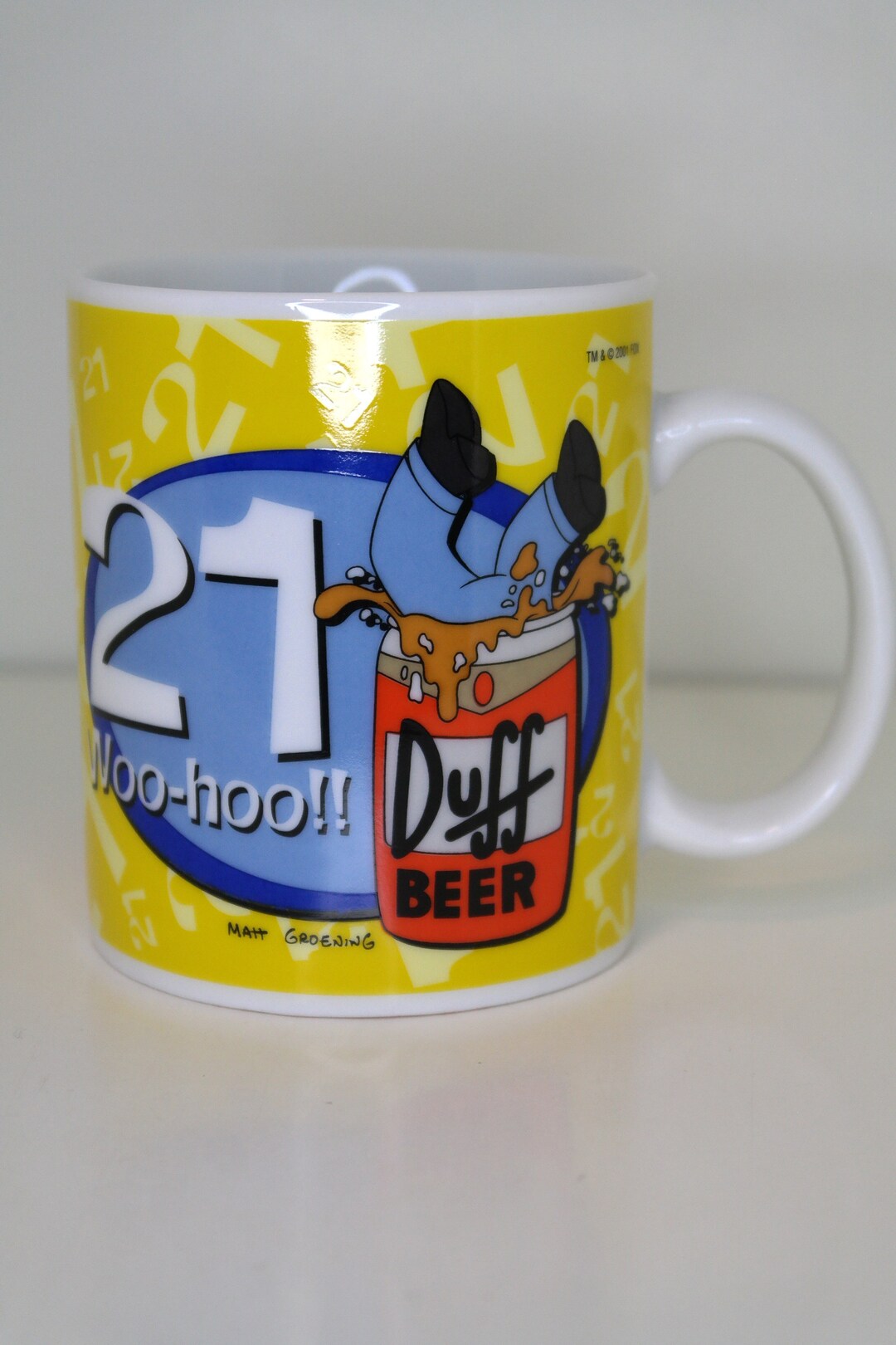 Vintage Simpsons Tea Cup - Authentic Simpsons Coffee Mug - 21st Birtday ...