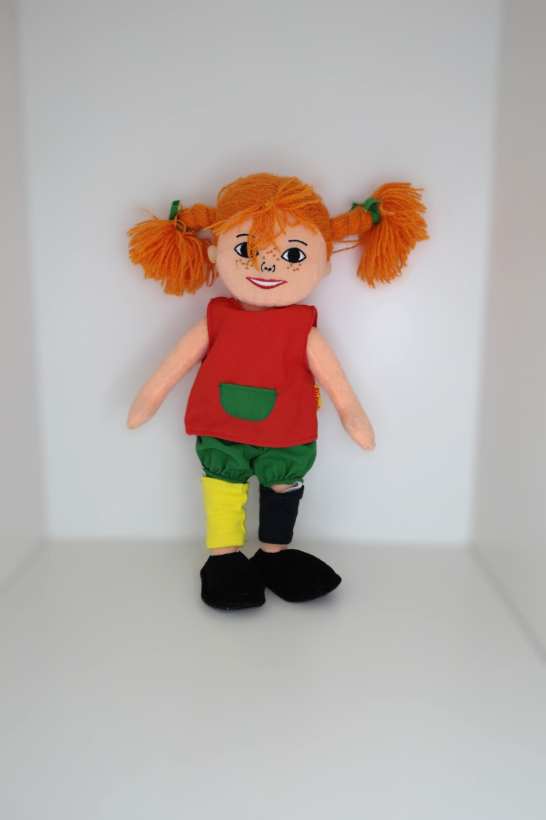 Vintage Small Pippi Doll, Original Plush Doll by Micki Toys, Cloth Doll ...