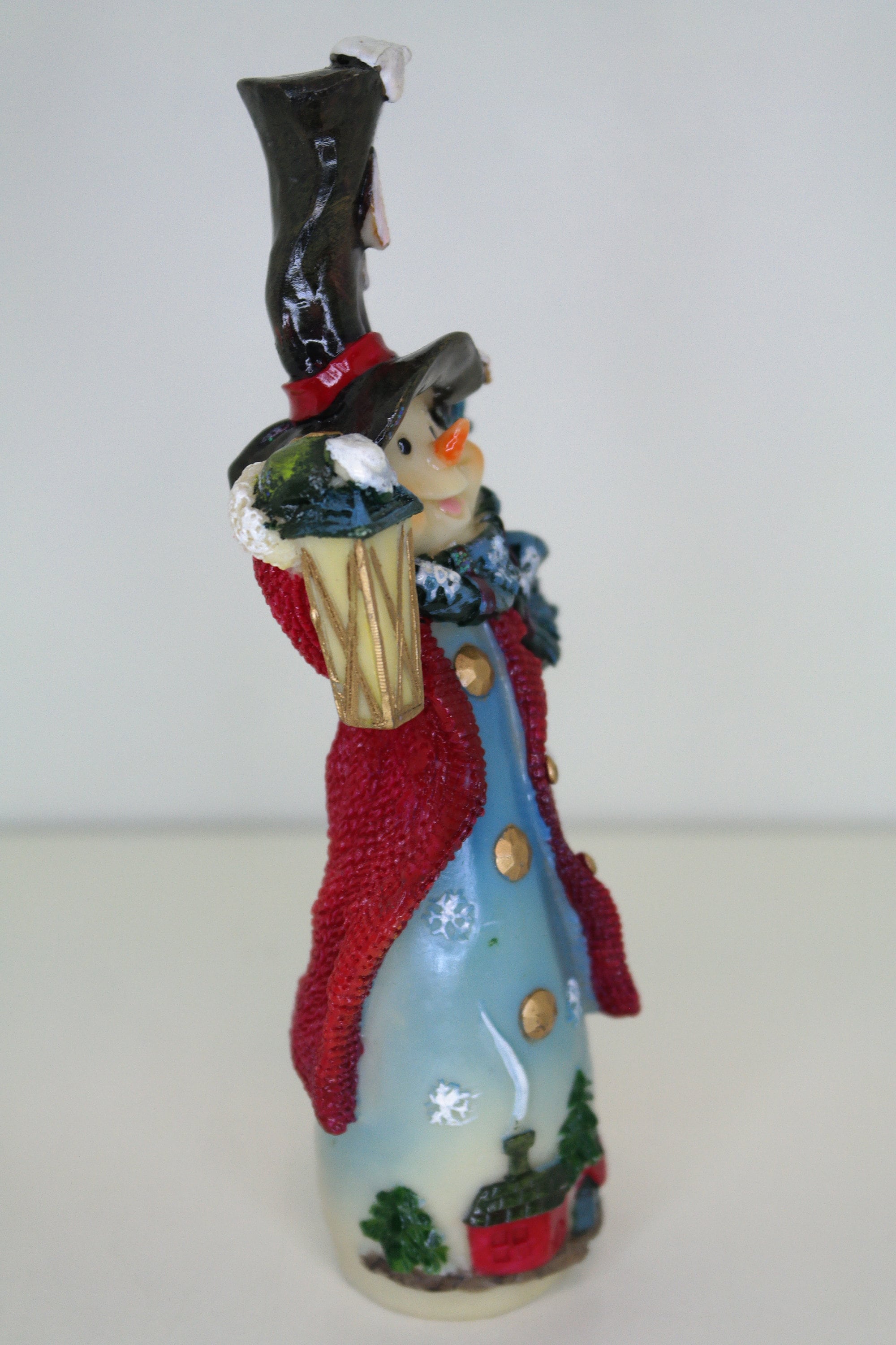 Ceramic Snowman Figurine Christmas Ornament 6' Winter - Etsy