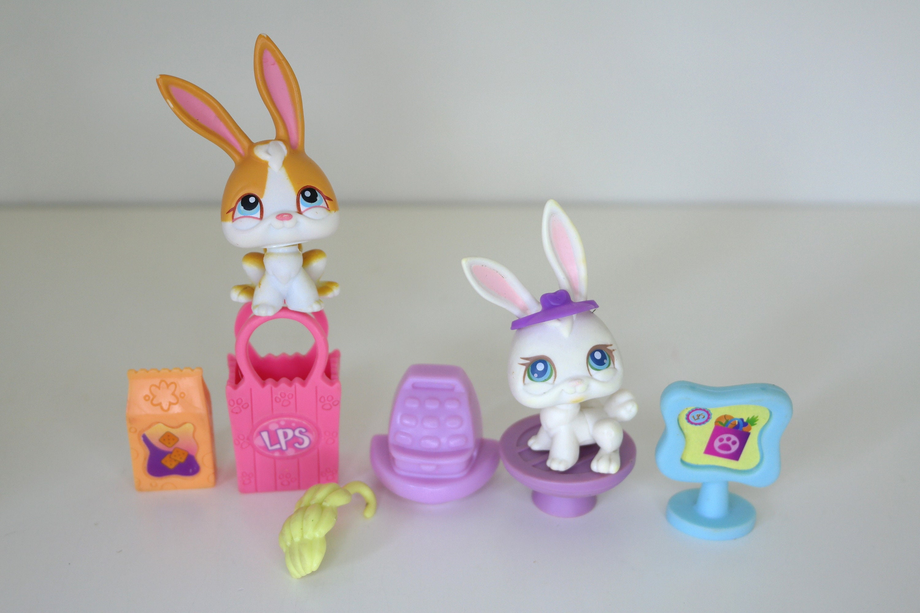 Hasbro Littlest Pet Shop Set With Accessories: 3 Rabbit 75 - Etsy