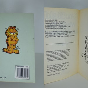 Vintage 90s Garfield Comics, Jim Davis Pocket Book, English, Pick One ...
