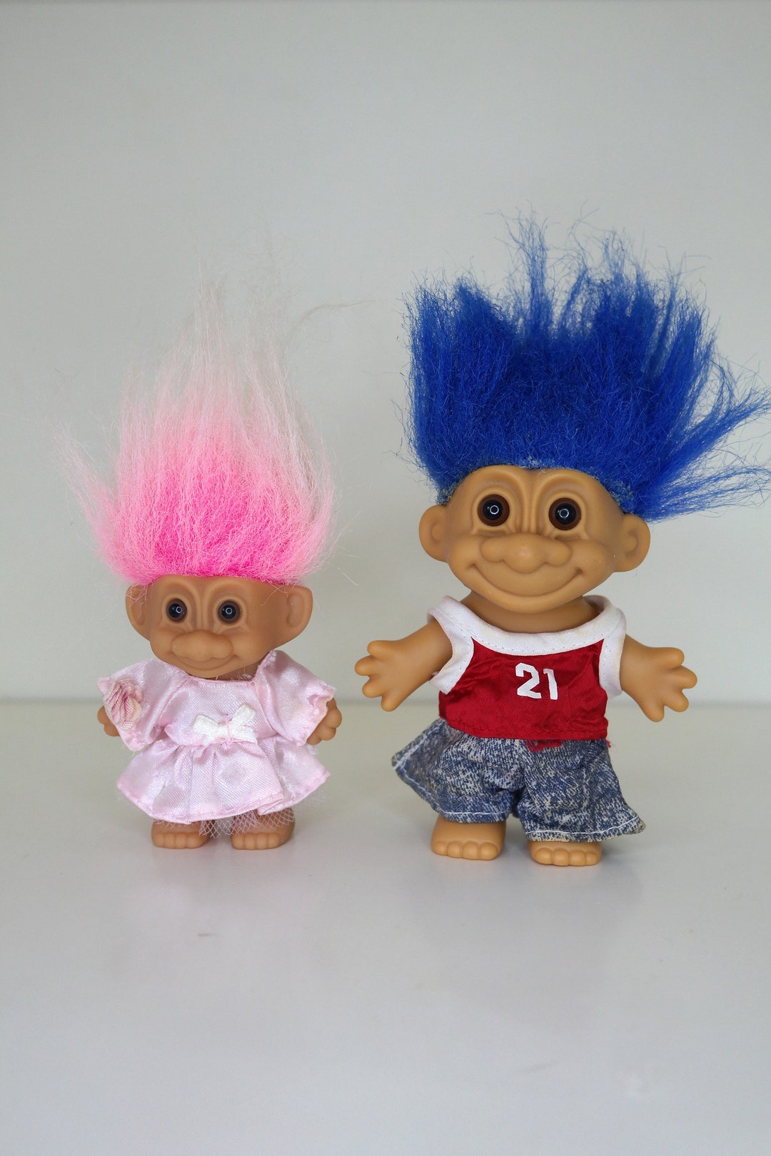 Russ Troll - Choose Your 90's Vintage Troll Toy Figure - Flower Girl 3' or Basketball Player 4 ...