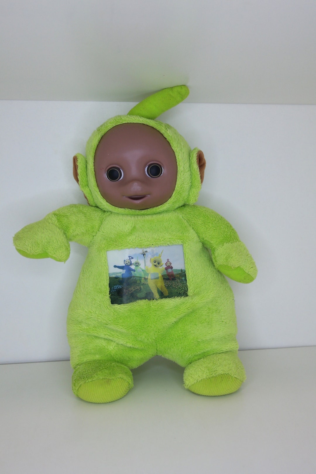 Vintage Teletubbies Dipsy Plush Toy Stuffed Doll 12 Inch Beany Feet and ...