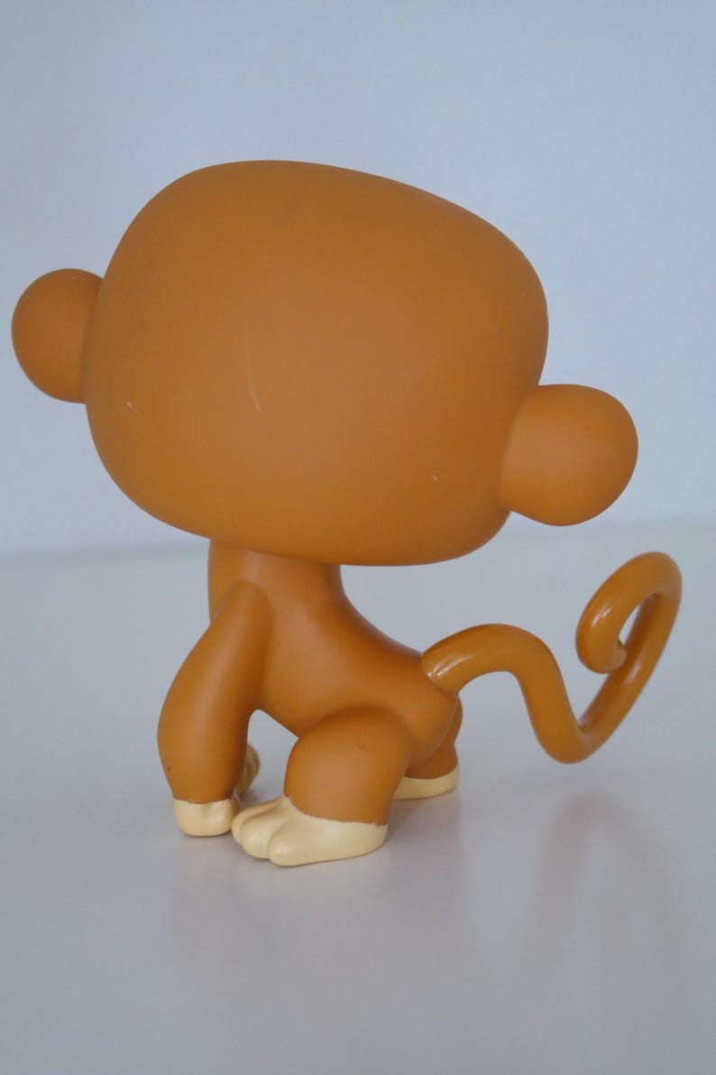 LPS Jumbo Monkey - 4.5'inch Authentic Hasbro Littlest Pet Shop - Larger ...