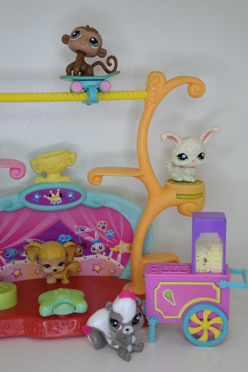 Littlest Pet Shop Circus Playset Set of Accessories and Pets - Etsy