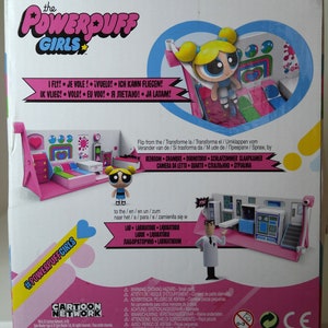 Powerpuff Girls Playset Plastic Flip to Action Playset Bubble's Bedroom ...