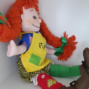Vintage Pippi Doll Original Plush Doll by Softtoys Rare Cloth Doll ...