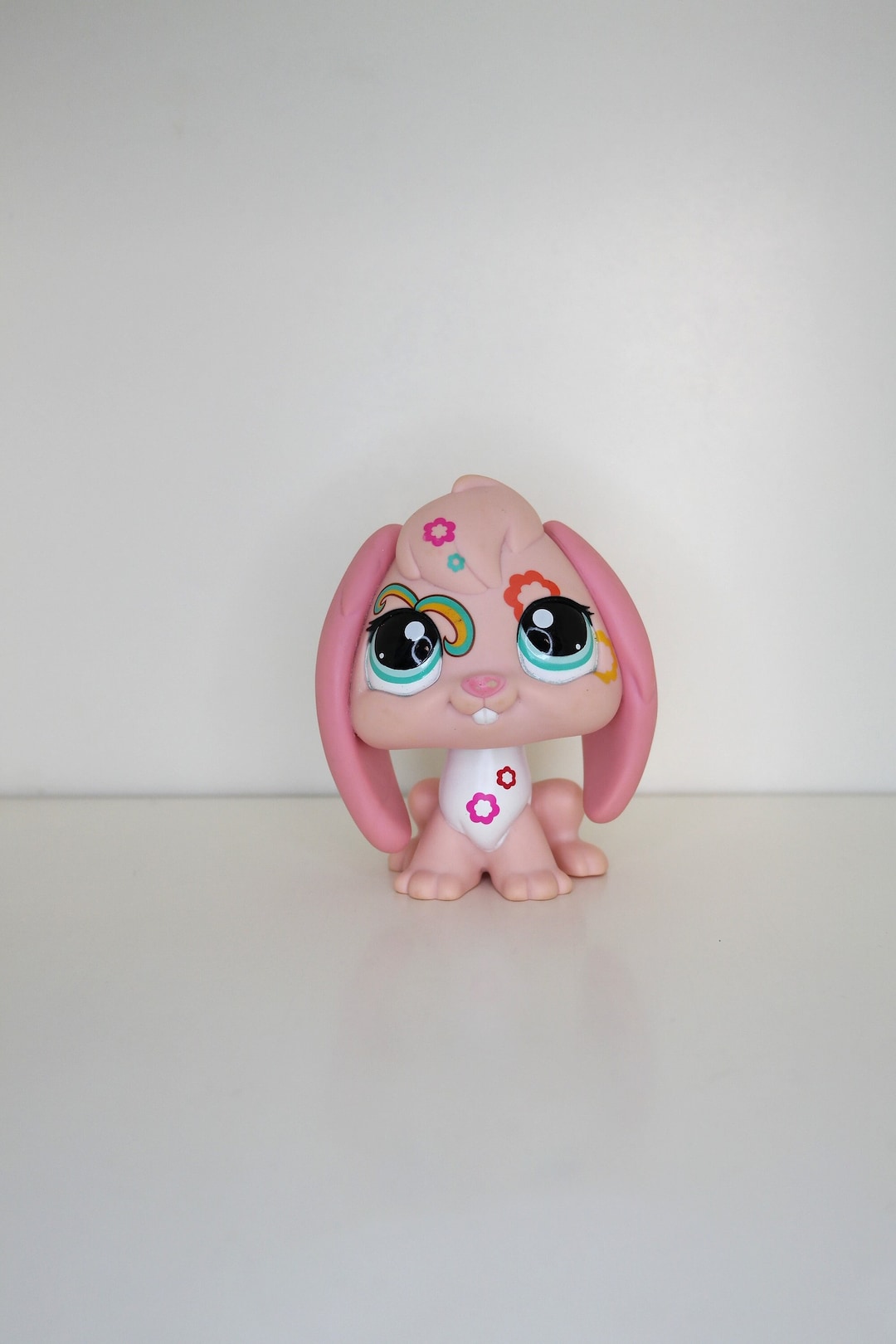 Jumbo LPS Rabbit Hasbro Deco Littlest Pet Shop Pink Bunny Pet 4.5' Inch ...