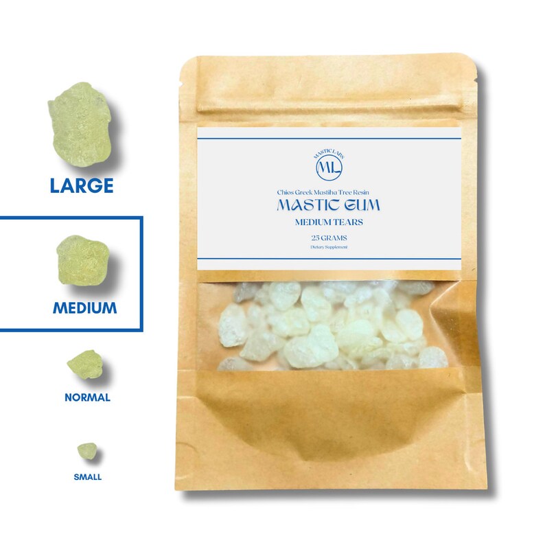Chios Mastic Gum Mastiha Masticha pistacia Lentiscus Medium Size 10 ...
