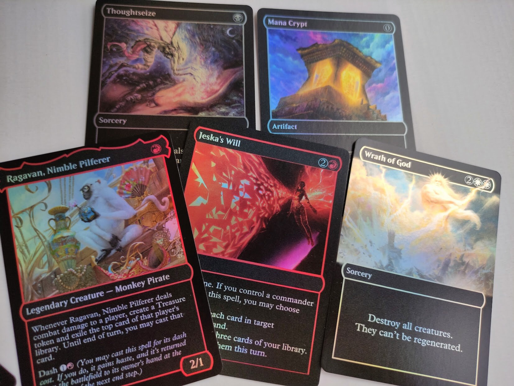 FOIL 10 X Edh Black Cards Commander Spells Full Art Borderless - Etsy