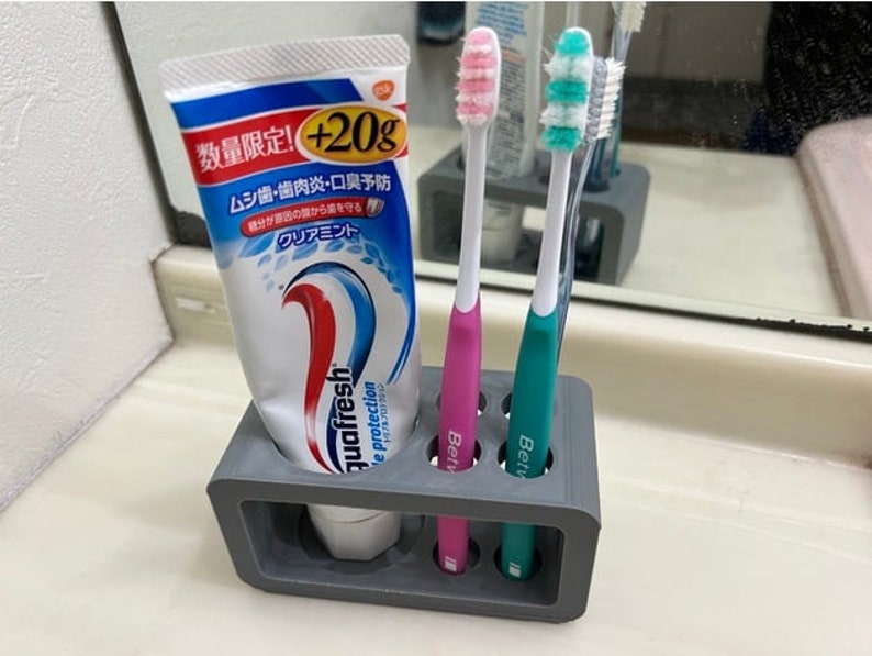 Toothbrush and Toothpaste Holder | Container Cube | Oral B| Toothpaste ...