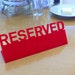 Table Reserved Sign - Etsy
