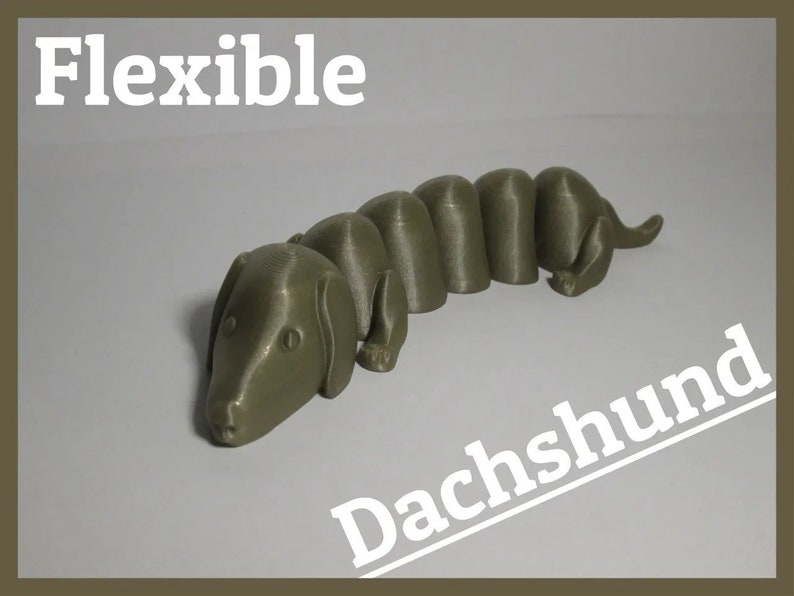 3d Printed Articulated Dog - Etsy