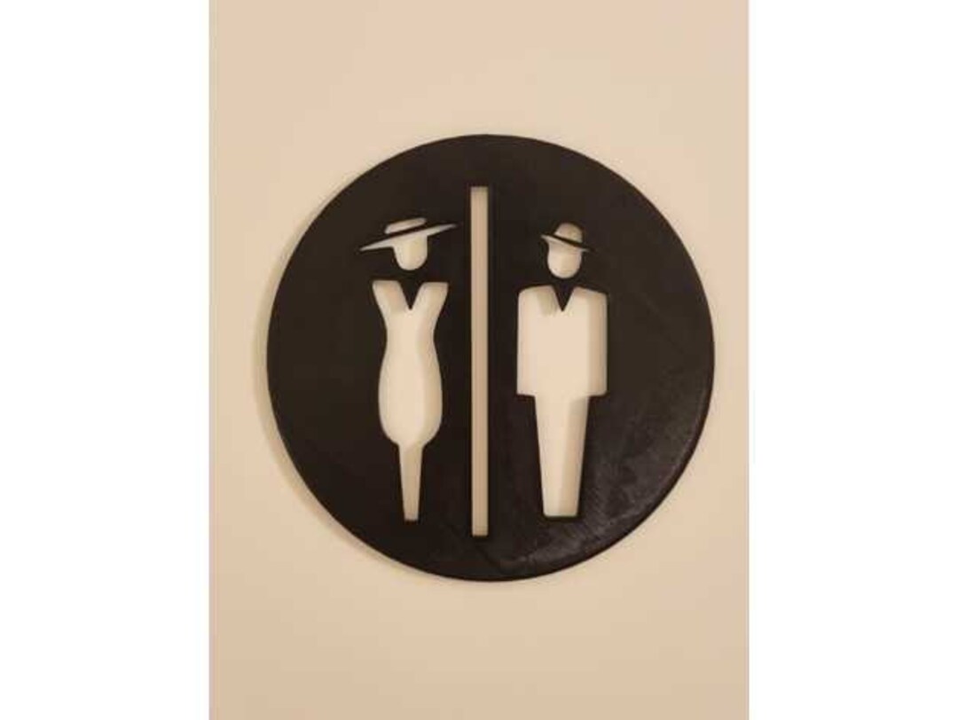Classy Toilet Sign - Etsy