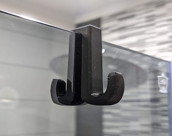 Sleek Shower Glass Hook and Stainless Steel Bathroom Hooks Modern ...