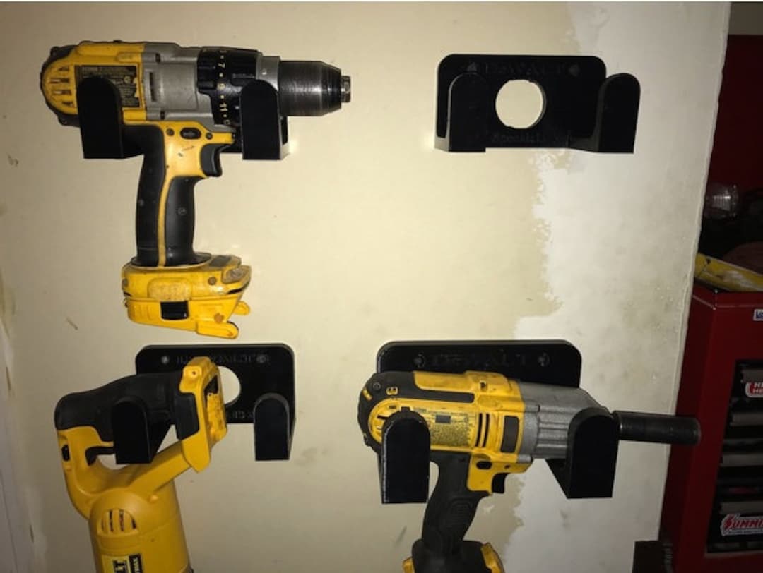 Dewalt 18v/20v Drill Wall Mount - Etsy