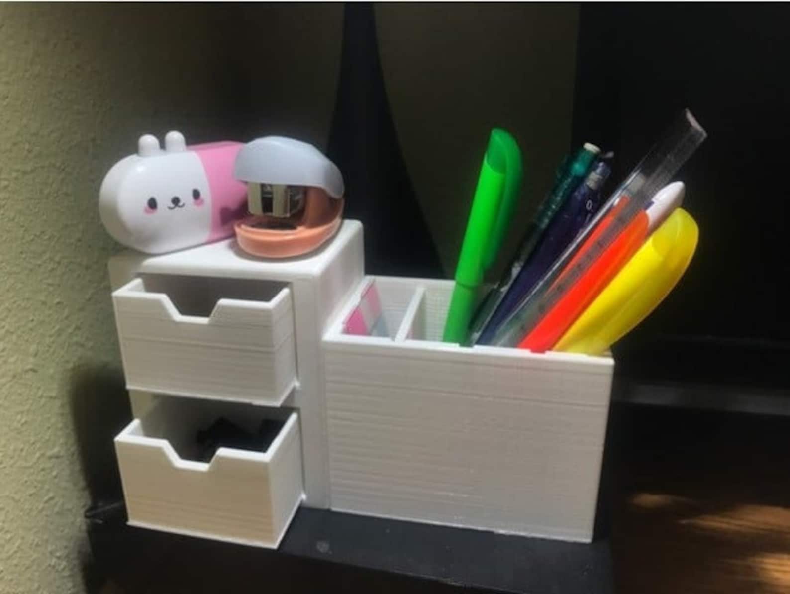 Desk Organizer With Draws - Etsy