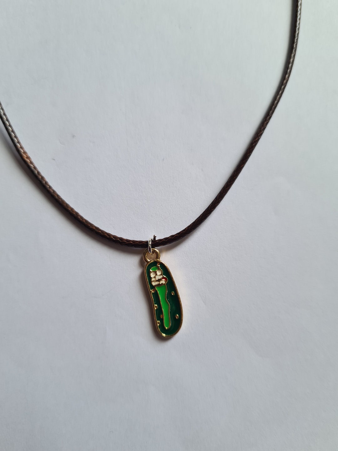 Pickle Necklace - Etsy