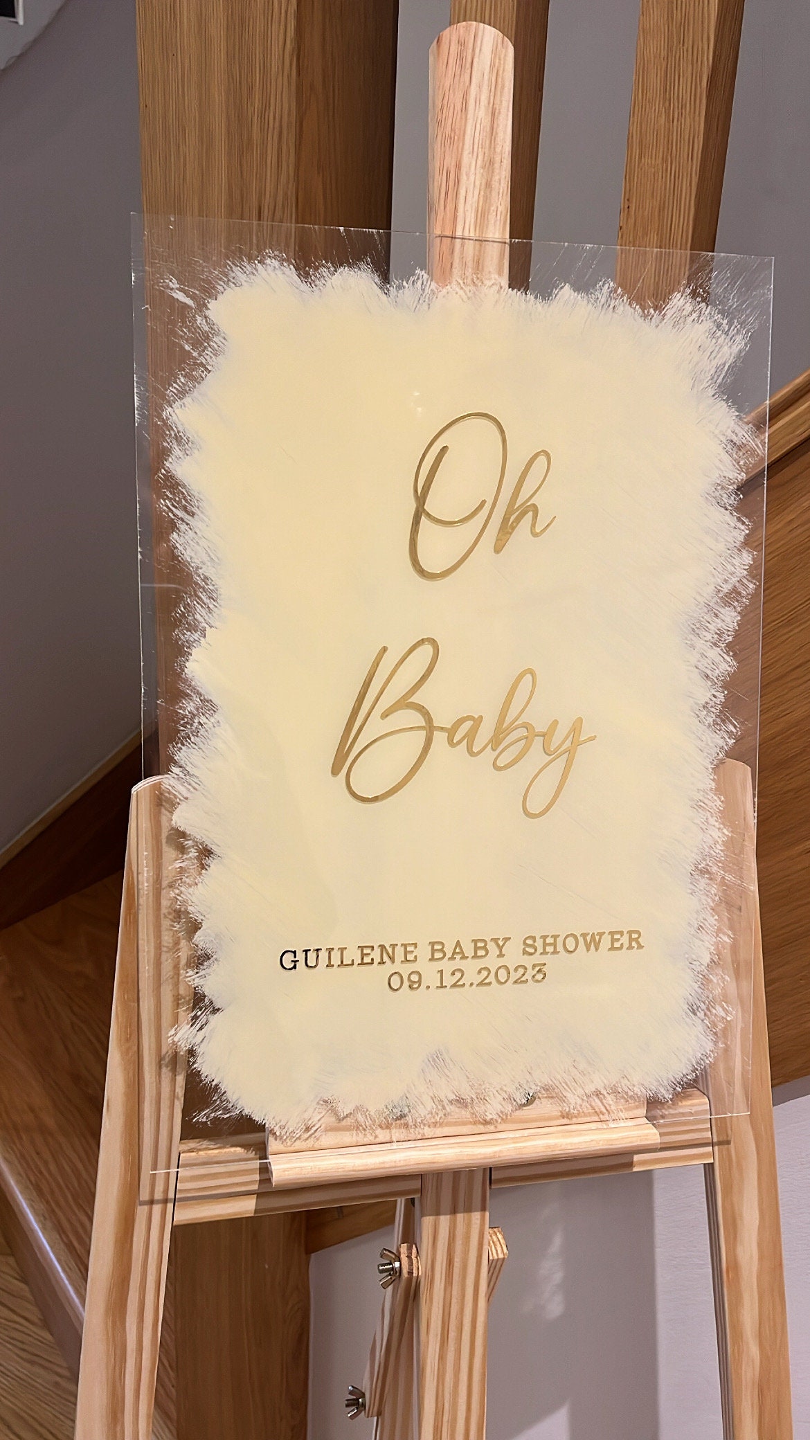 Acrylic Baby Shower Sign Acrylic Wedding Sign Custom Sign Perspex Sign ...