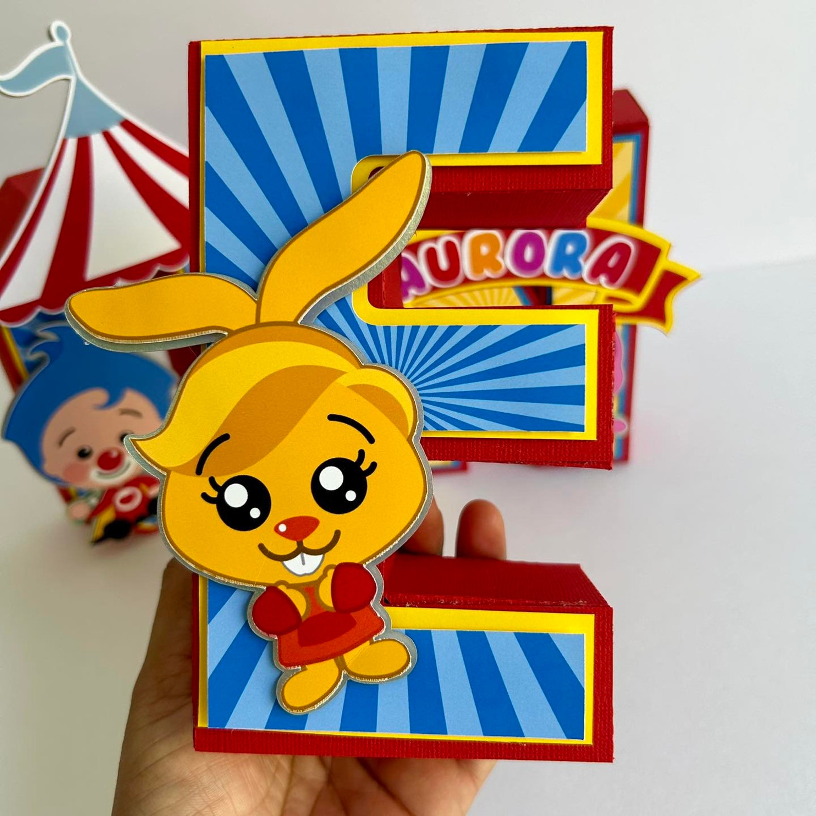 Plim Plim3d Letters /plim Plim Birthday Decorations / Plim Plim ...