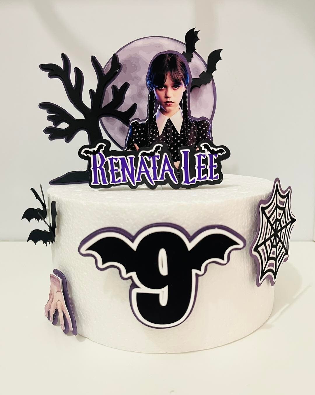 Wednesday Cake Topper / Wednesday Addams Cake Topper /custom Cake ...