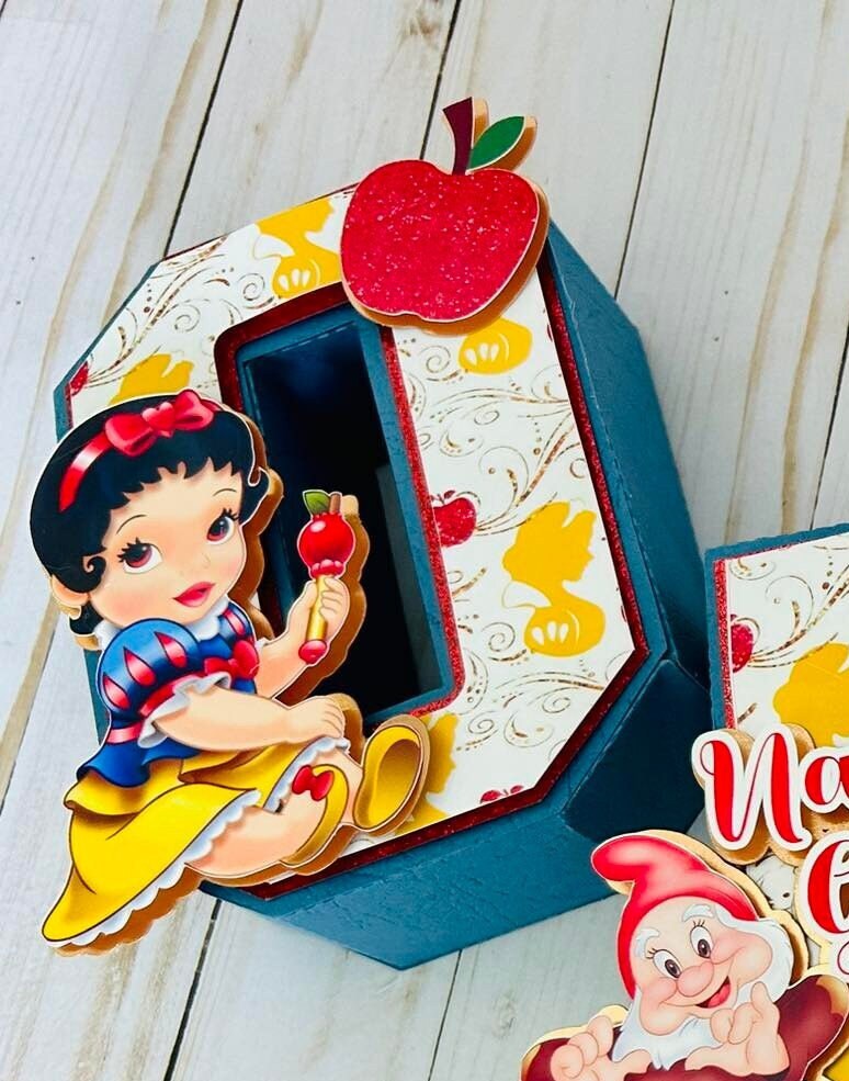 Snow White 3D Letters/ Princess Birthday Party Decorations/personalized ...