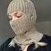 Handmade Y2K Distressed Knitted Balaclava Face Mask Knit - Etsy