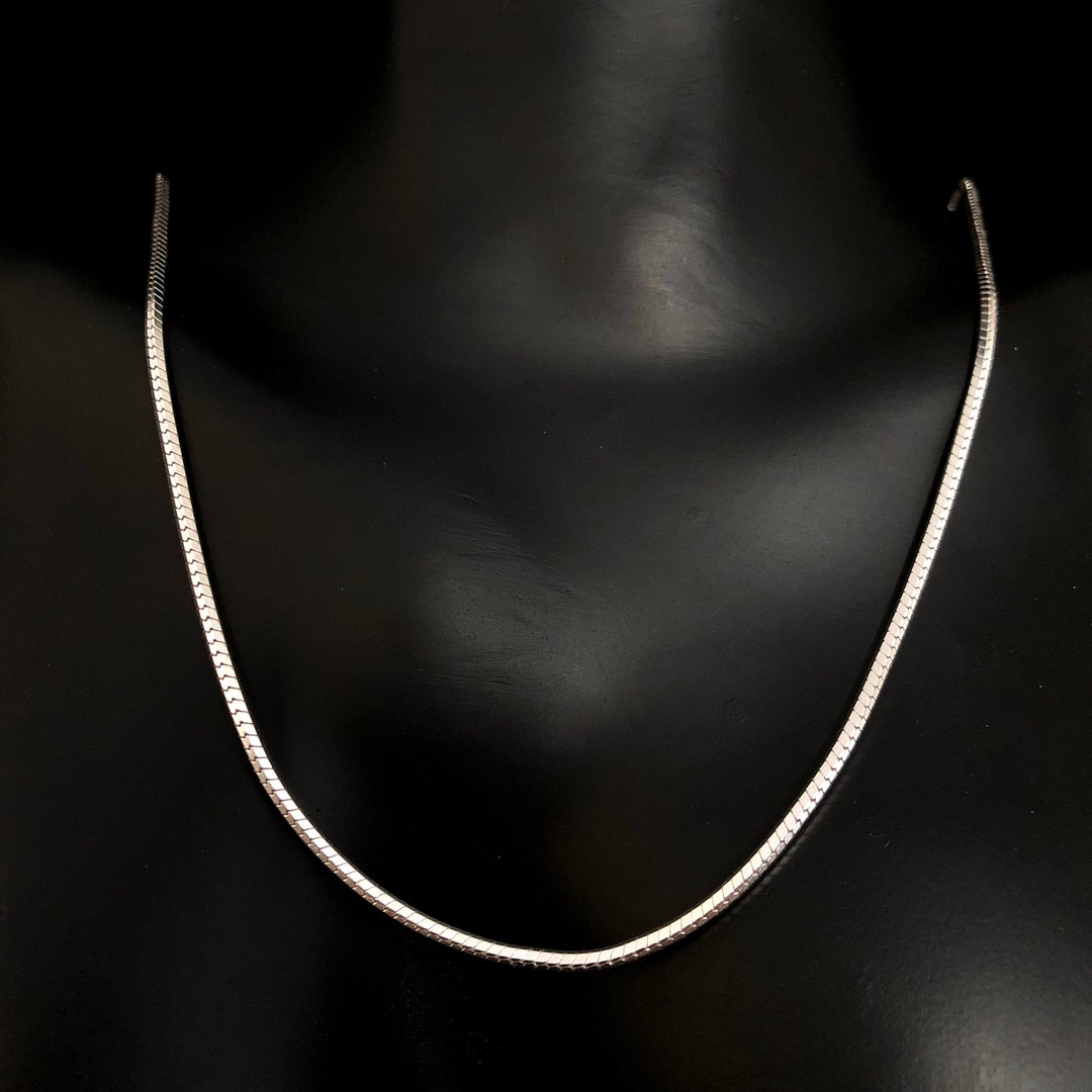 S999 Snake Chain A Real Solid Pure Silver999 Necklace for Women and Men ...