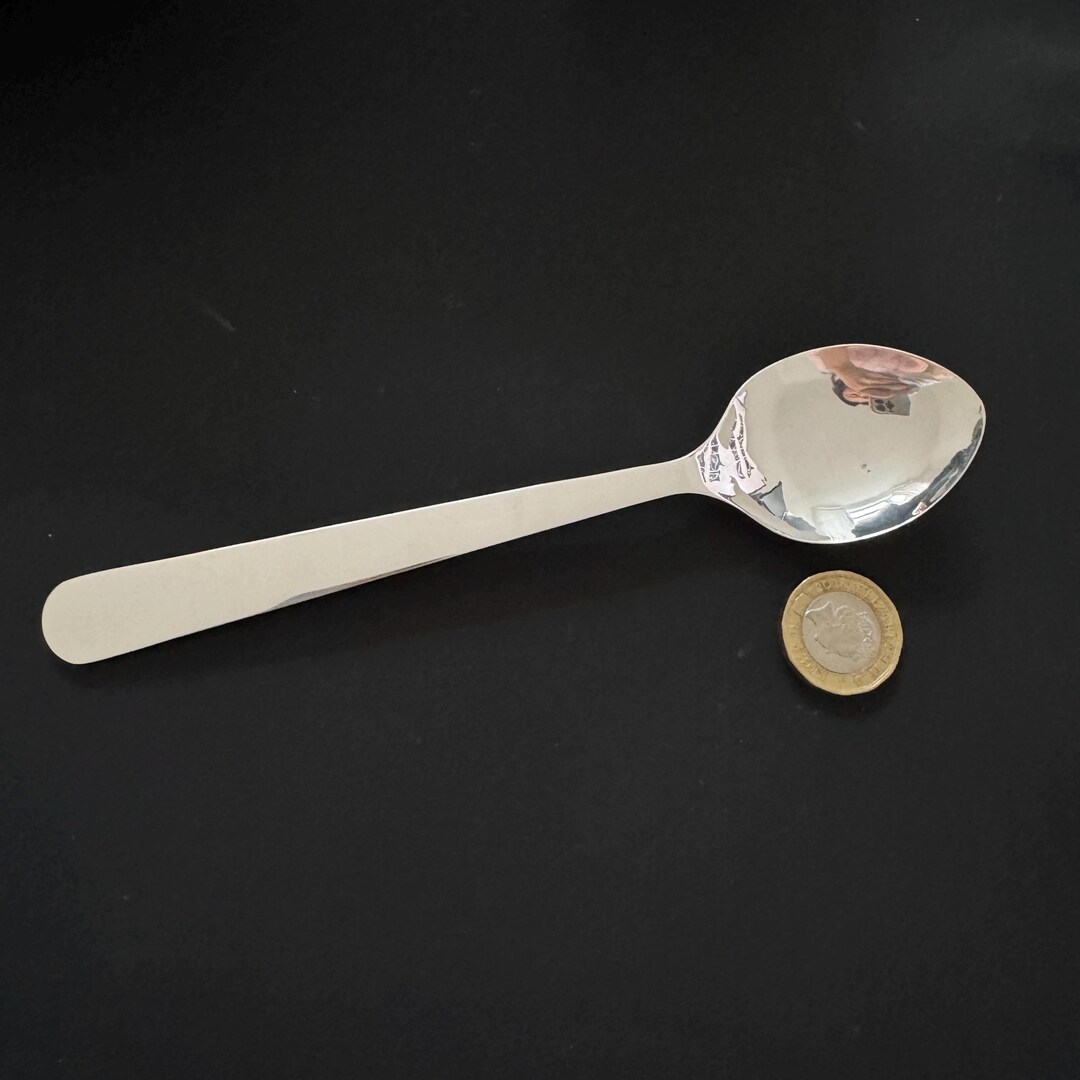 S999 Pure Silver Spoon, 17cm Solid Fine Silver Table Spoon, 52g ...