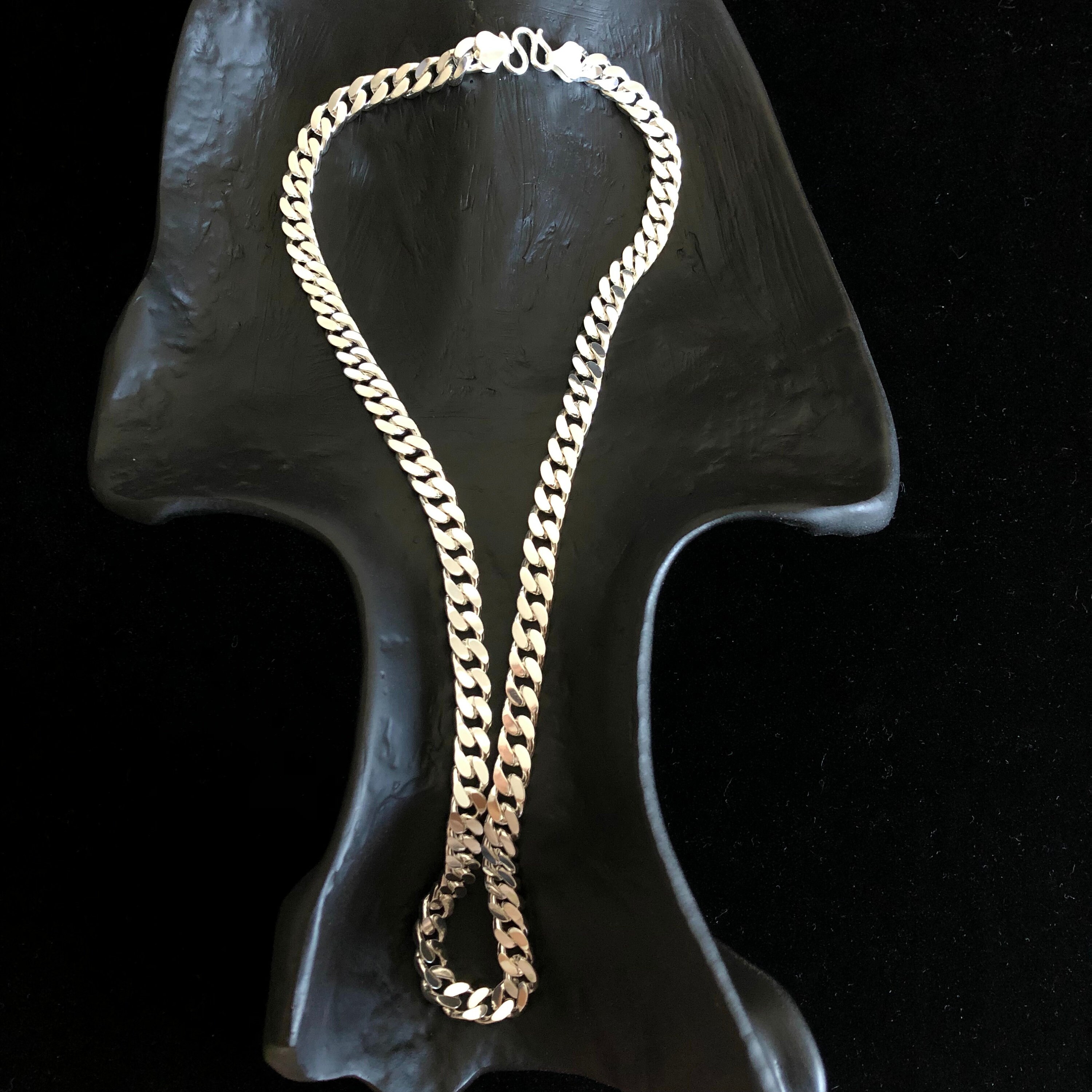 S999 8mm Curb Chain Cuban Chain Completely Real Solid Fine - Etsy