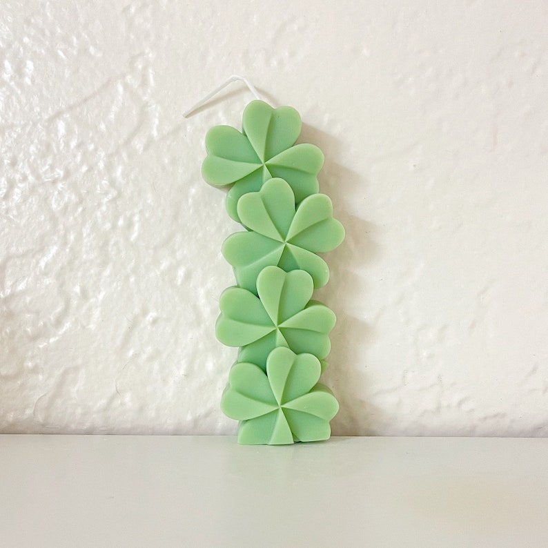 Large Stacked Heart Candle Stacked Daisy Candle Flower Candle Scented ...