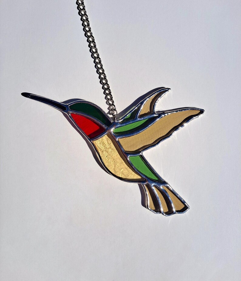 Beginner Friendly Stained Glass Hummingbird Pattern (hobby) - Etsy