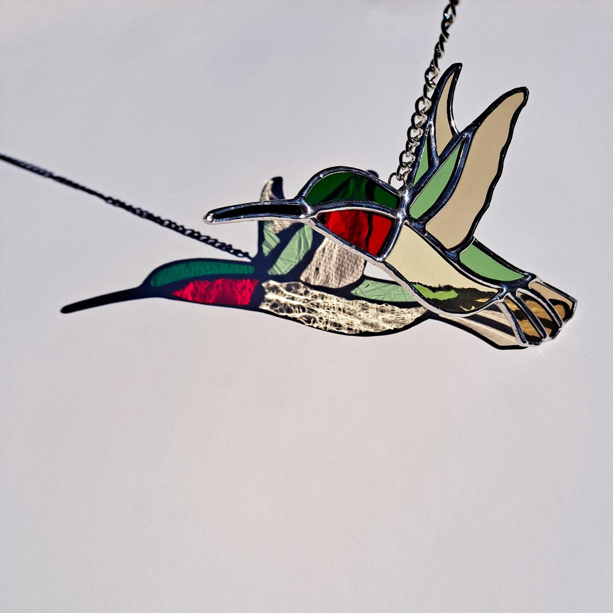 Beginner Friendly Stained Glass Hummingbird Pattern (hobby) - Etsy