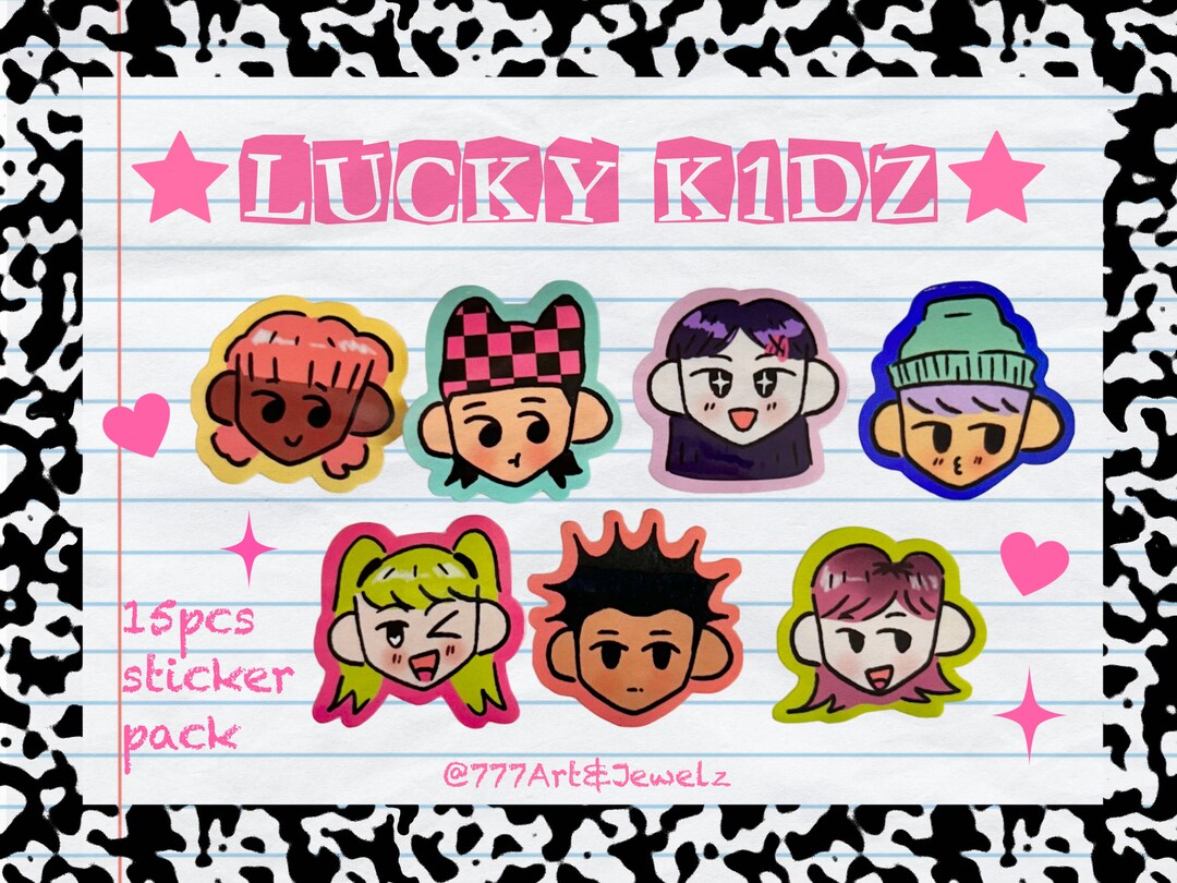 Cool Characters Sticker Pack| 15pcs Smiley Face Sticker| Colorful ...