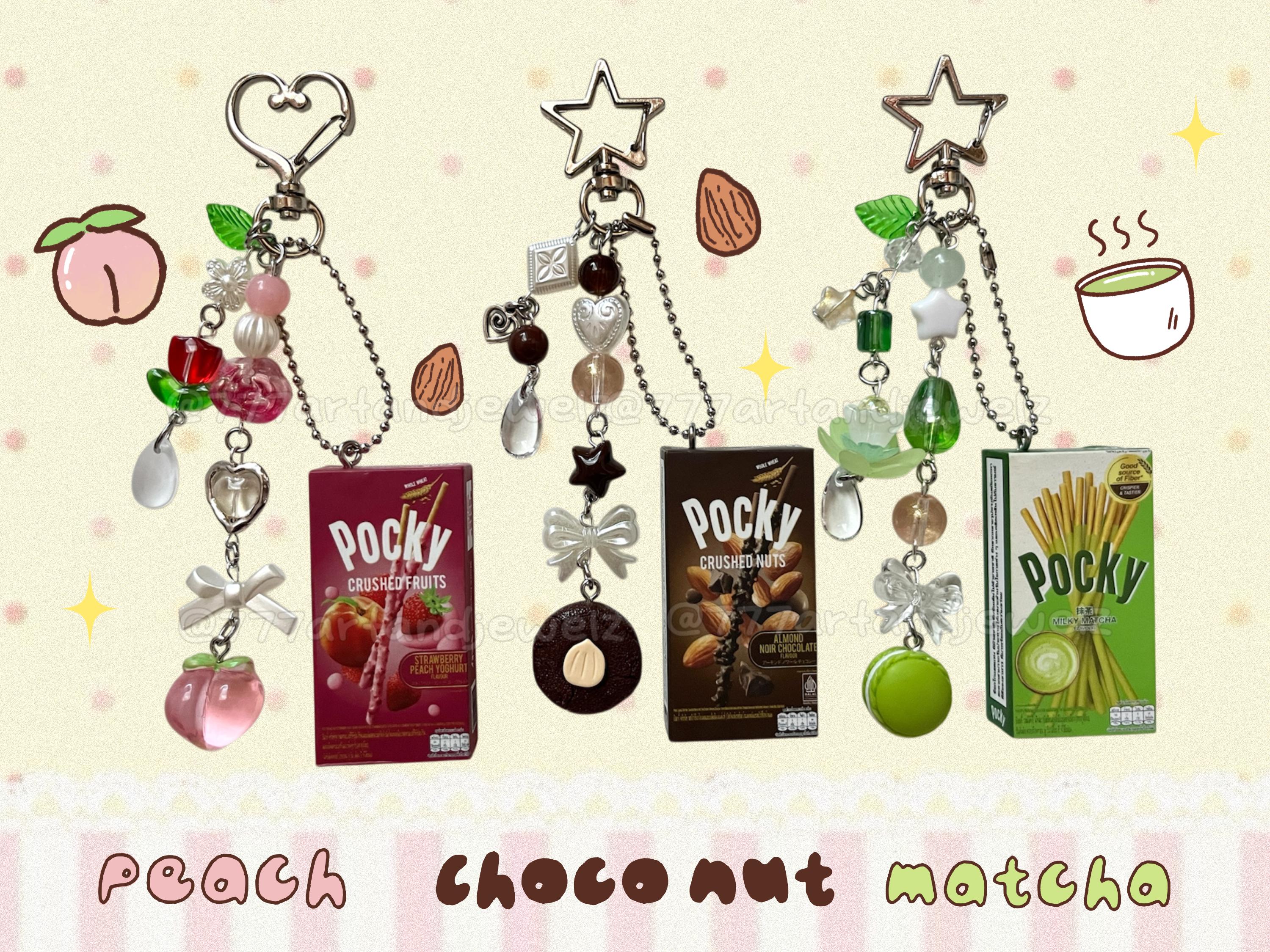 Pocky Gashapon Beaded Keychains, Japanese Food Keyring - Etsy
