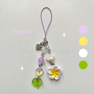 Tropical 2000s Summer Hibiscus Phone Charms, Cute Beach Themed Unique ...