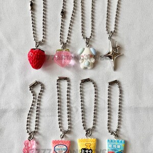 Mini Snack Keychains, Strawberry Peach, Puppy Pastel Charm, Japanese ...