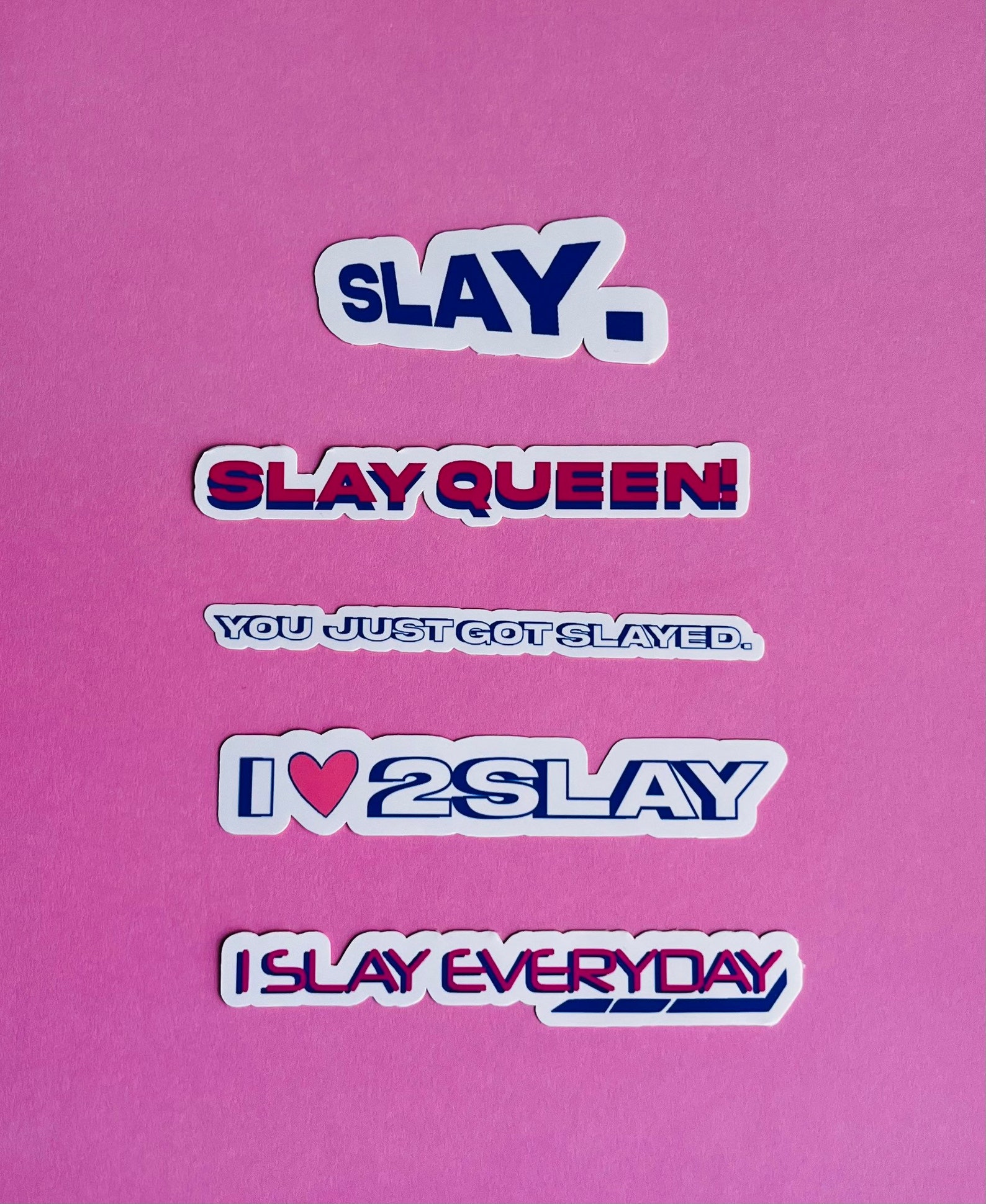 SLAY Sticker Set 5pcs - Etsy