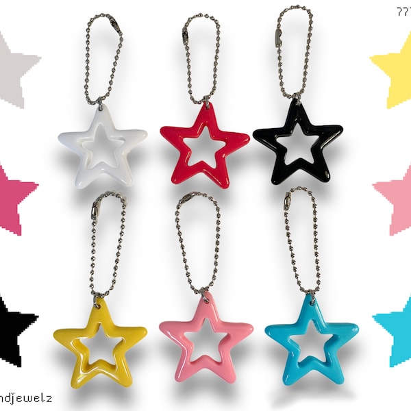 Star Keychain - Etsy