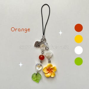 Tropical 2000s Summer Hibiscus Phone Charms, Cute Beach Themed Unique ...