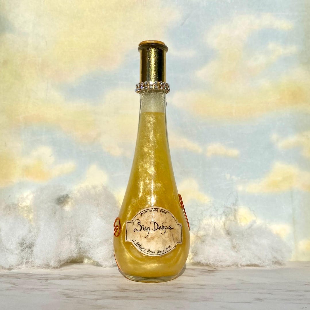 Sun Drops—solar Fantasy Potion Bottle | Light Elixir Collectible, Dnd ...