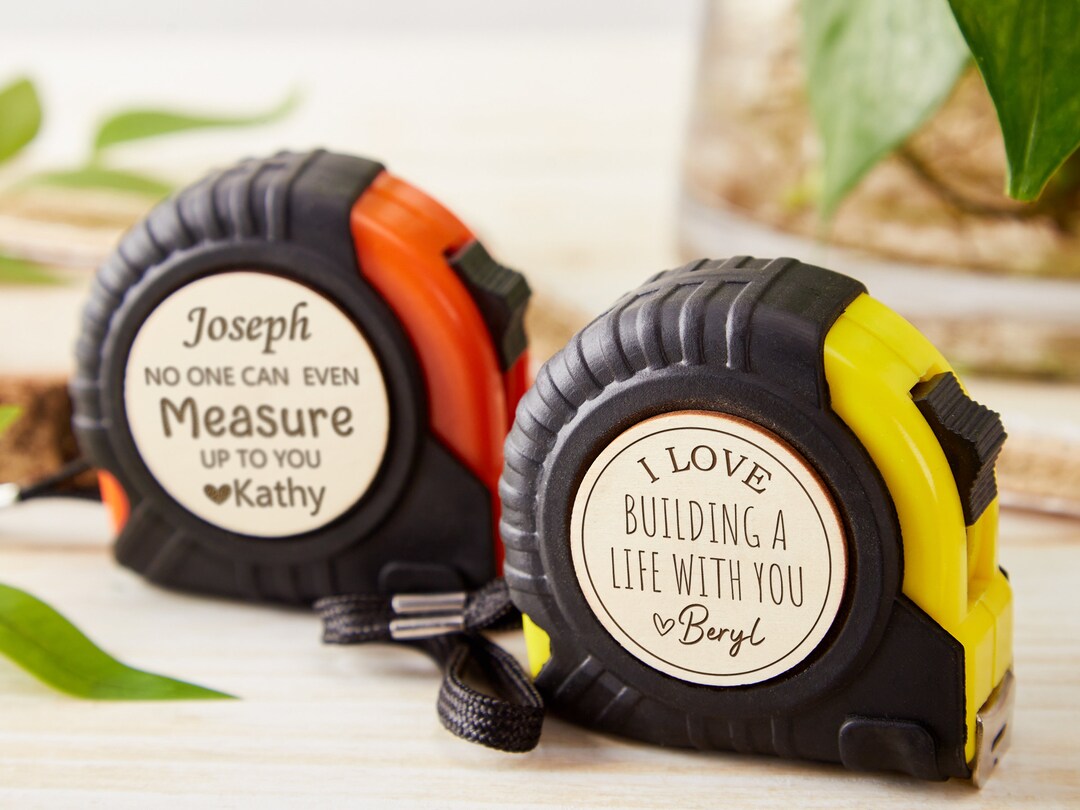 Wood Tape Measure Valentines Gifts for Him,couple Engraved Tape Measure ...