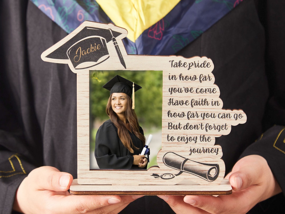 2024 Graduation Personalized Photo Frame Gift With Custom Message ...