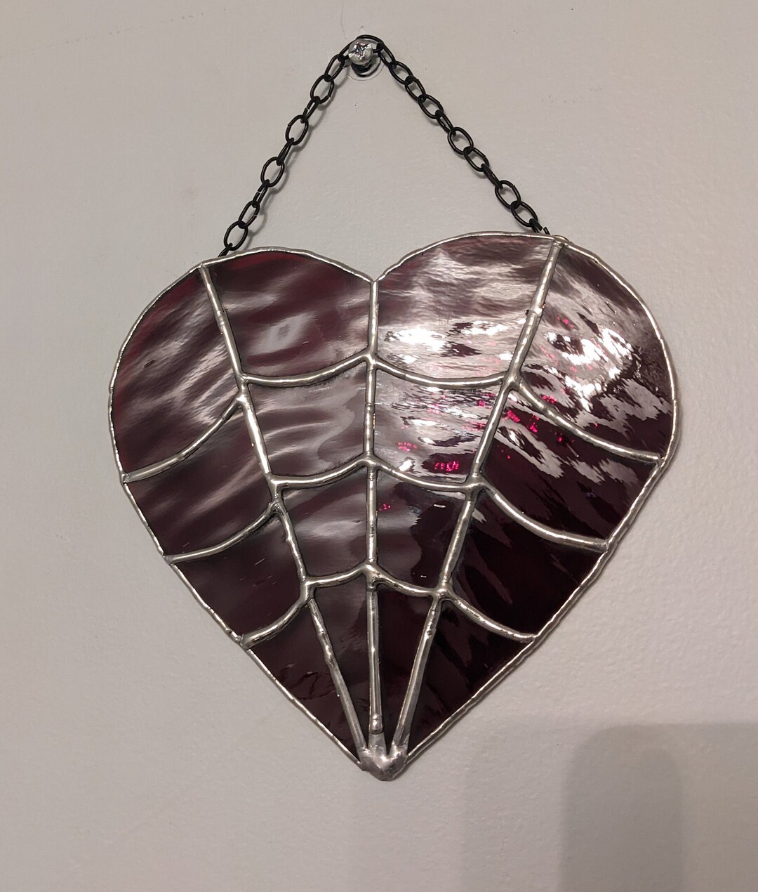 Blood Red Spiderweb Heart - Etsy