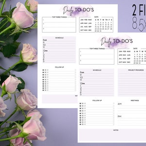 Daily to Do List | Printable to Do List | Office Organizer Template ...