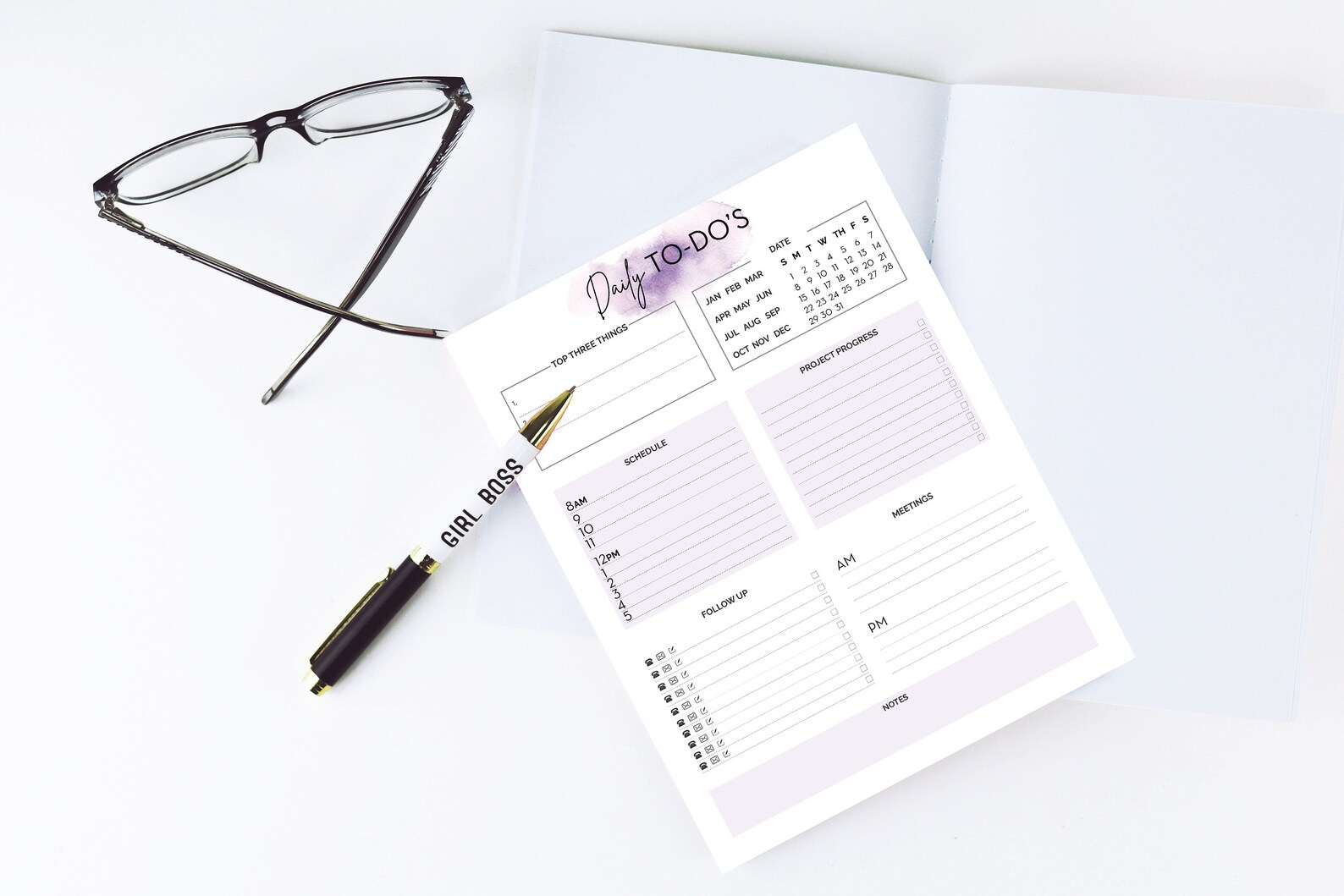 Daily to Do List | Printable to Do List | Office Organizer Template ...