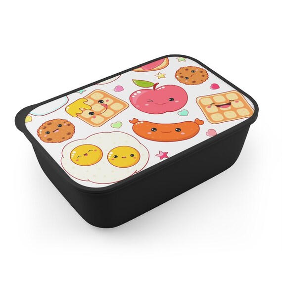 PLA Bento Box With Band and Utensils Lunch Meal Prep New - Etsy